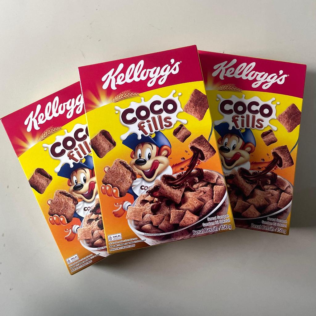 Kelloggs COCO FILLS WHEAT CEREAL FILLED WITH CHOCOLATE 150 GRAMS IN BOX ...