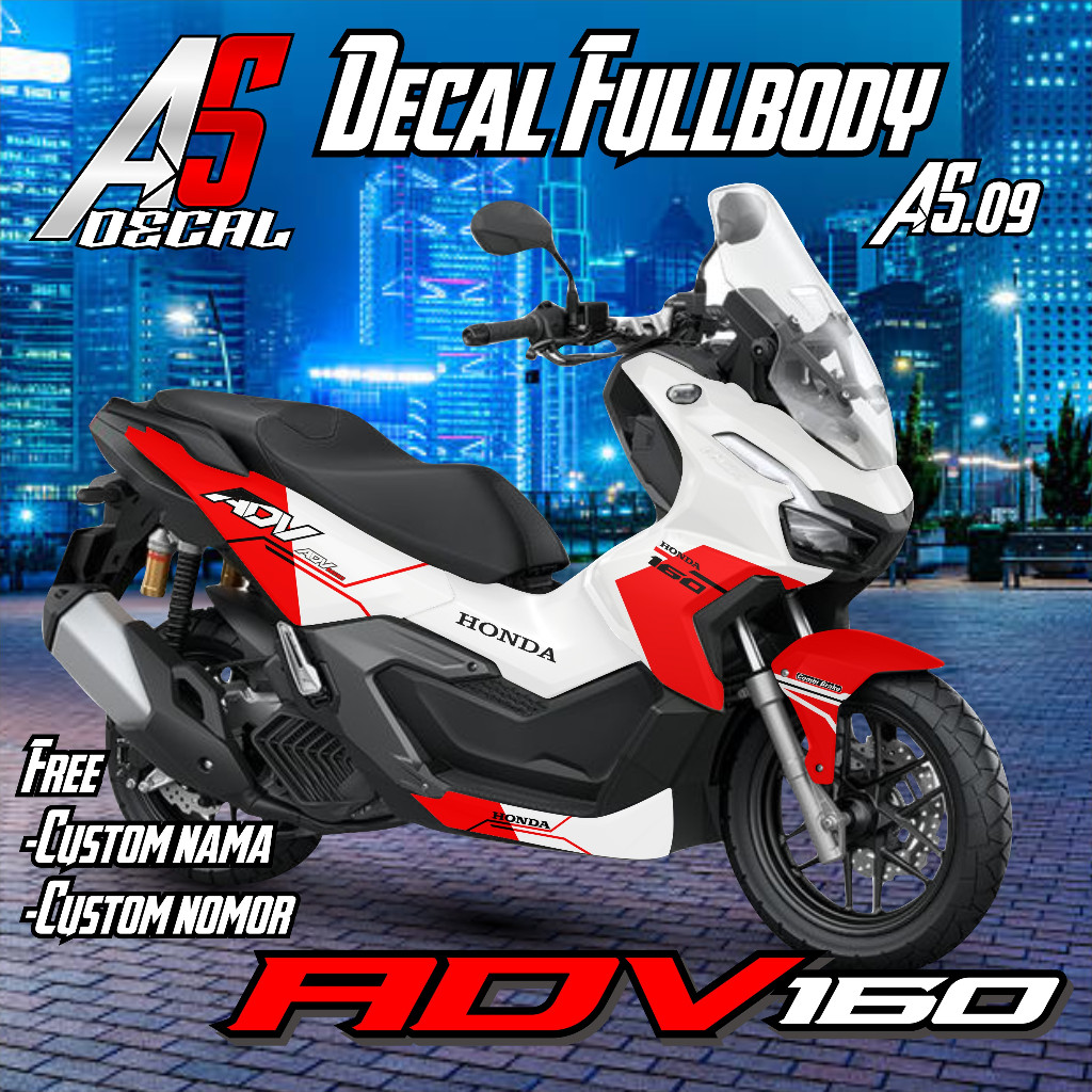 Full BODY DECAL STICKER HONDA ADV 160 NEW 2022 2023 2024 DECAL STICKER ...