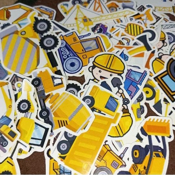 50pcs+ HEAVY EQUIPMENT TRANSPORTATION STICKER | Sticker MINE HEAVY ...