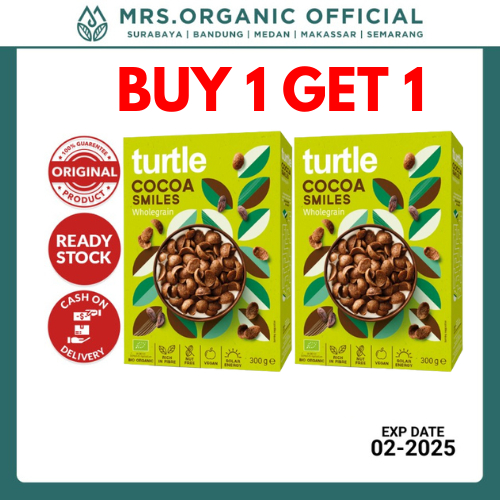 Turtle Organic Cocoa Smile Healthy Cereal 300g - Gluten Free Snack | Shopee Singapore