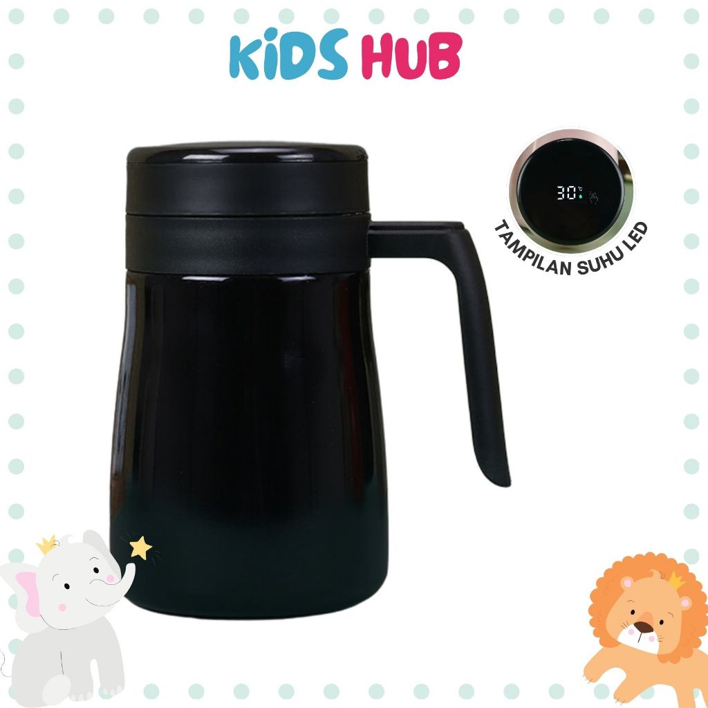 Tumbler Stainless LED Temperature Vacuum Flask Double Wall Heat And ...