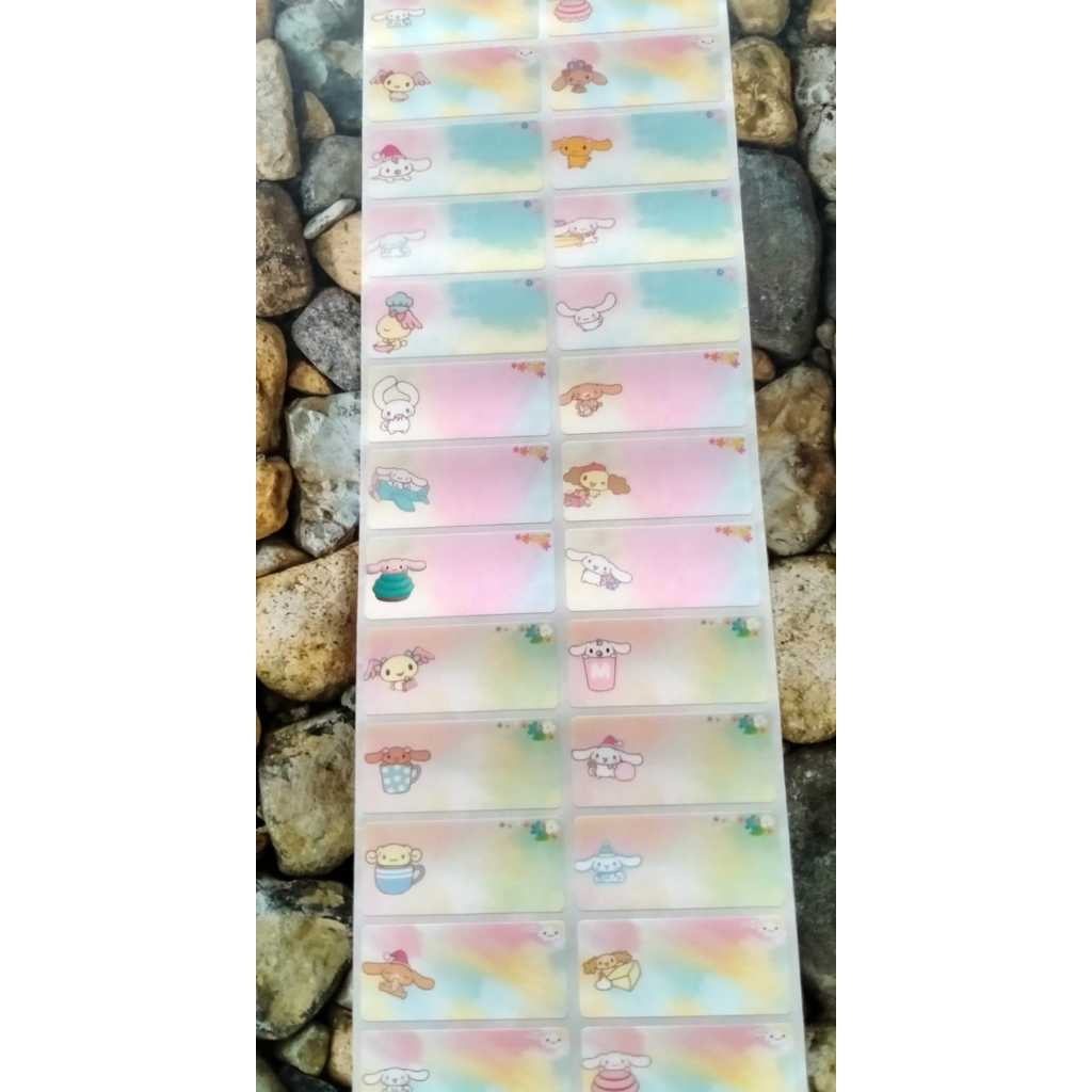 CINNAMOROLL WATERPROOF NAME LABEL STICKER | Shopee Singapore