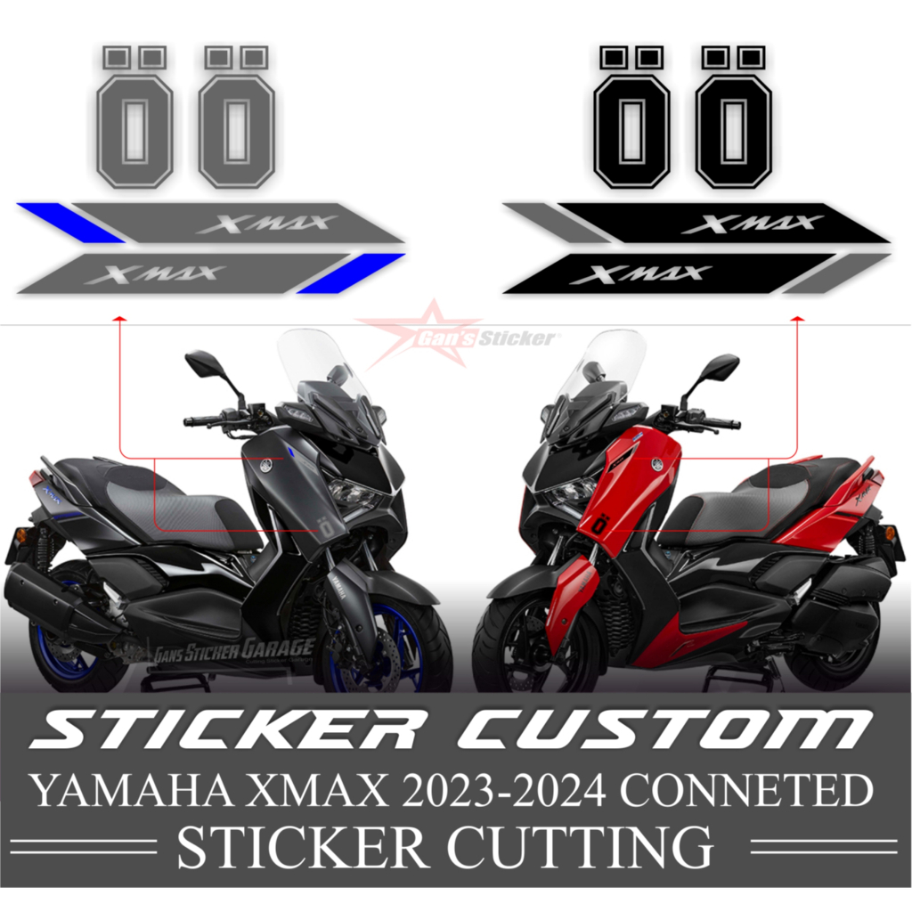 STICKER YAMAHA XMAX 2023 2024 YAMAHA XMAX CONNECTED ACCESSORIES YAMAH ...