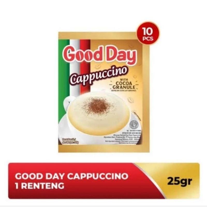 Good Day Cappuccino Coffee 3in1 Instant Coffee sachet 25g (one pack ...