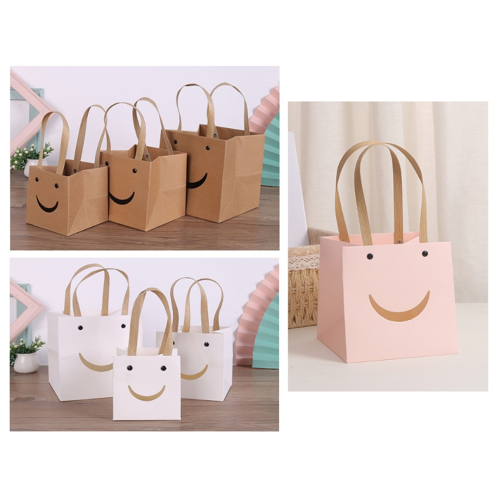 Smile Model Paper Bag | Goodie Bag Smile | Hamper bag | Smiley Model ...