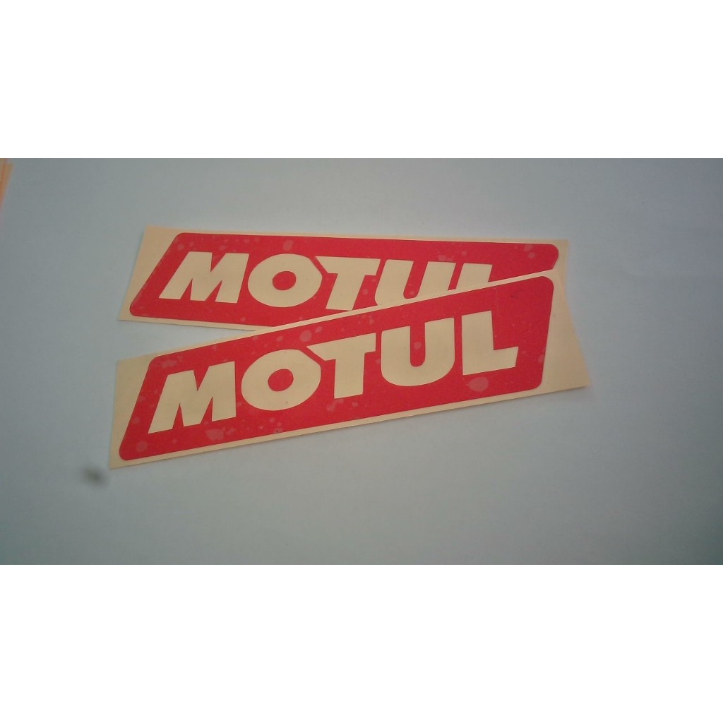 MOTUL LOGO STICKER embossed CUTTING STICKER LOGO STICKER RACING STICKER ...