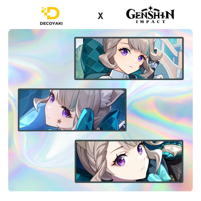 Genshin Impact Lynette Hologram Slap Sticker, Genshin Impact Lynette ...