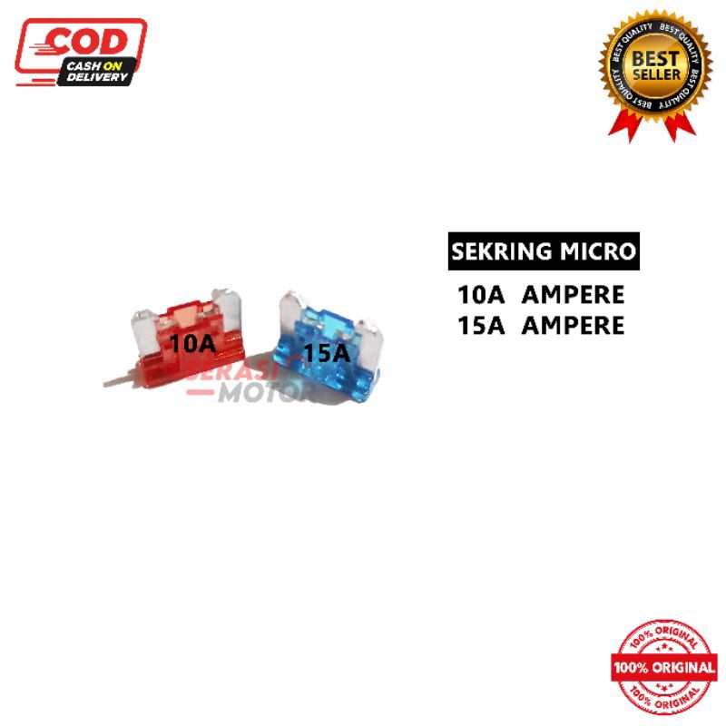 Mini Car Micro Plug FUSE MINI Micro DX FUSE 10A/15A | Shopee Singapore