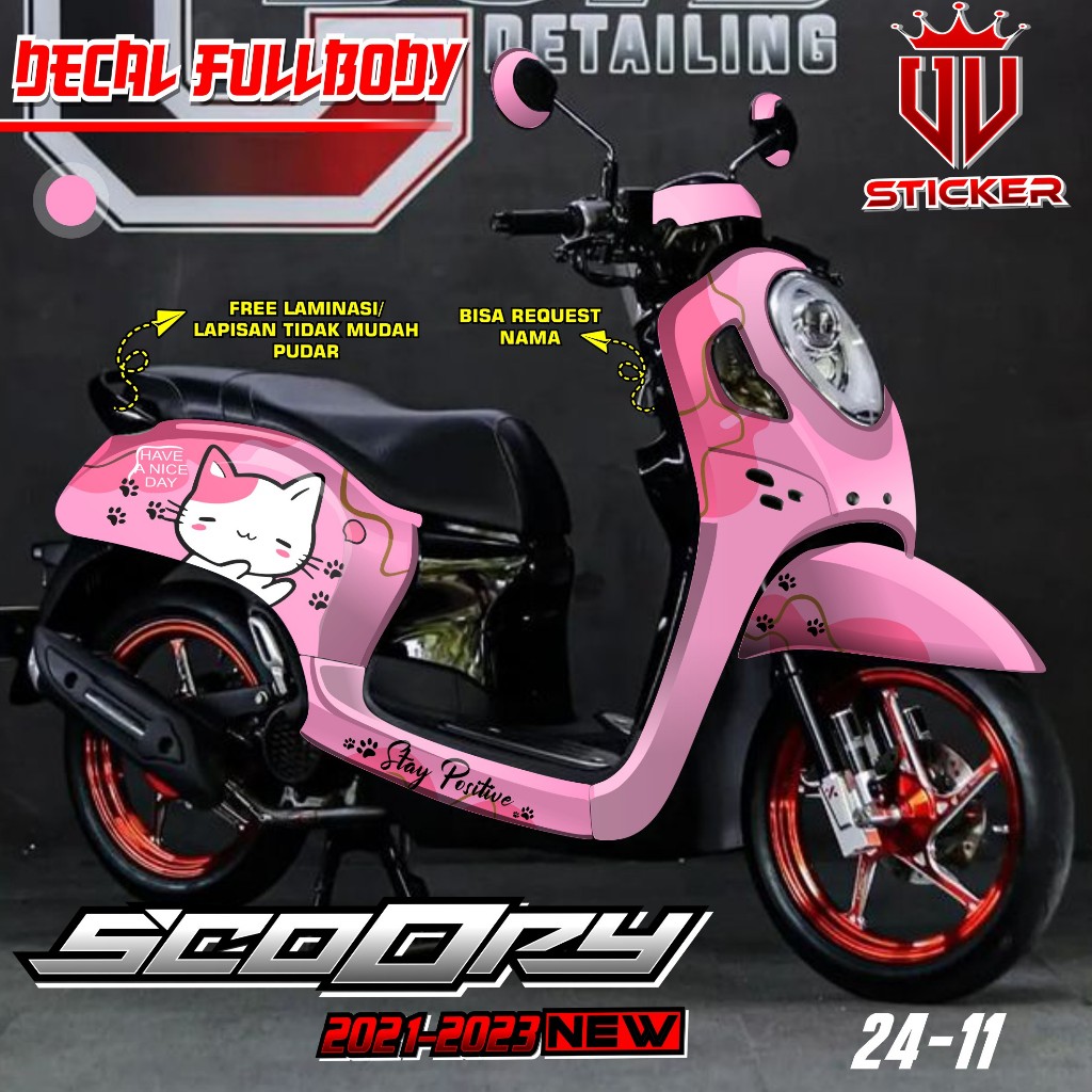 Decal Sticker Full Body Honda Scoopy Prestige 2021 2022 2023 2024 ...