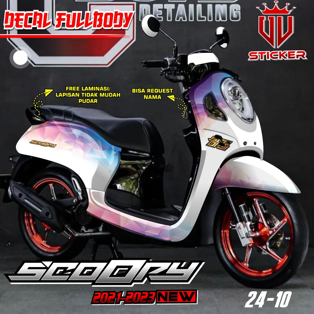 Full Body Decal Sticker Honda Scoopy Prestige 2021 2022 2023 2024 ...
