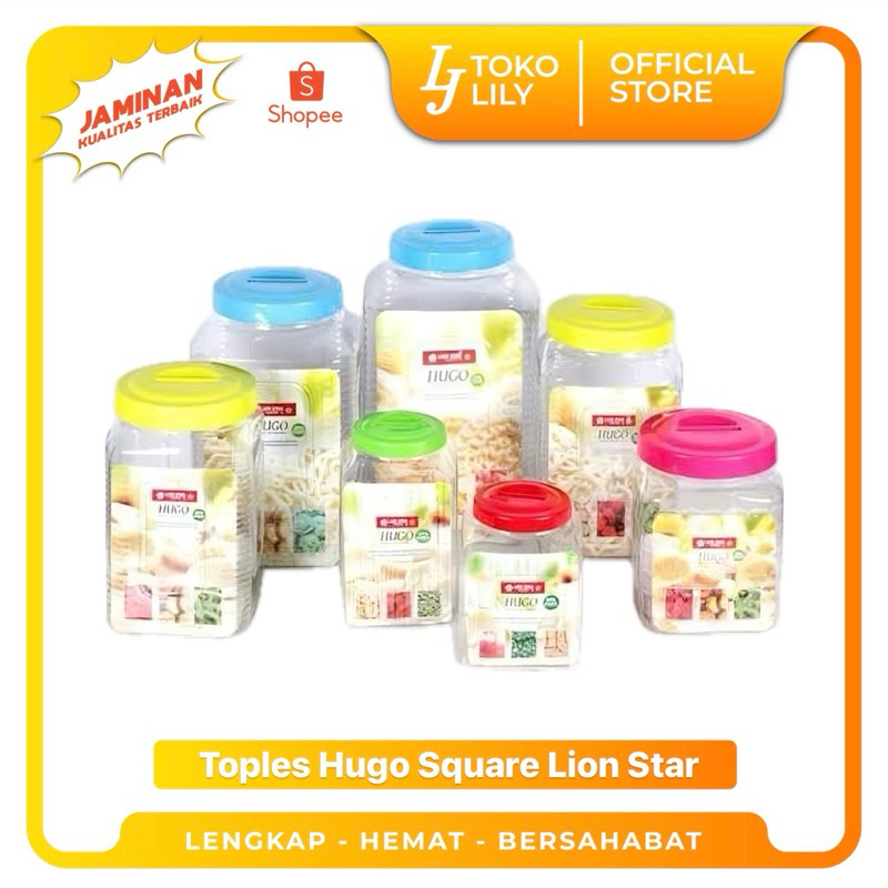 Hugo Square Plastic Jar/Lion Star Box (REQ COLORS IN NOTES) | Shopee ...