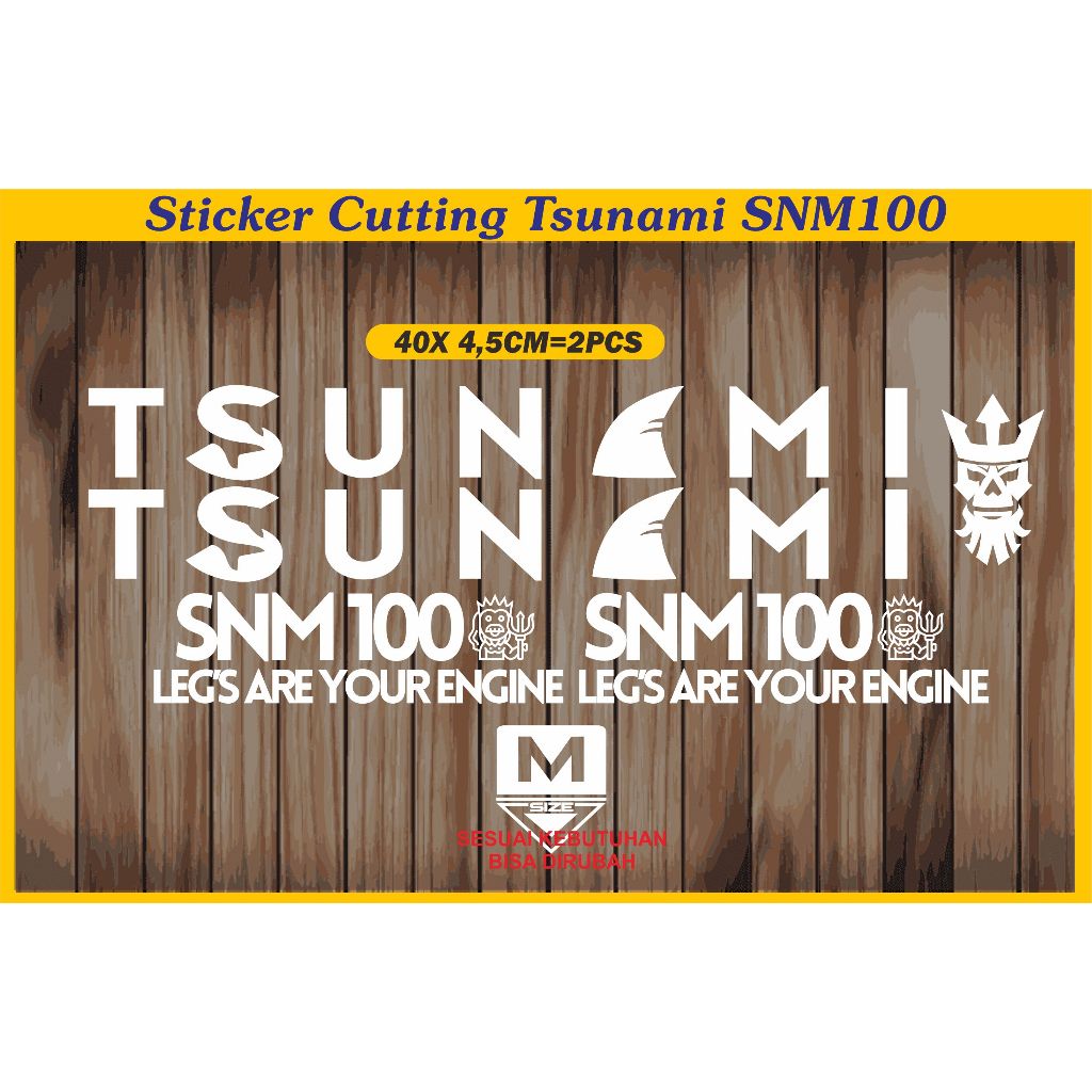 Sticker cutting fixie tsunami sticker tsunami Bike SNM100 | Shopee ...