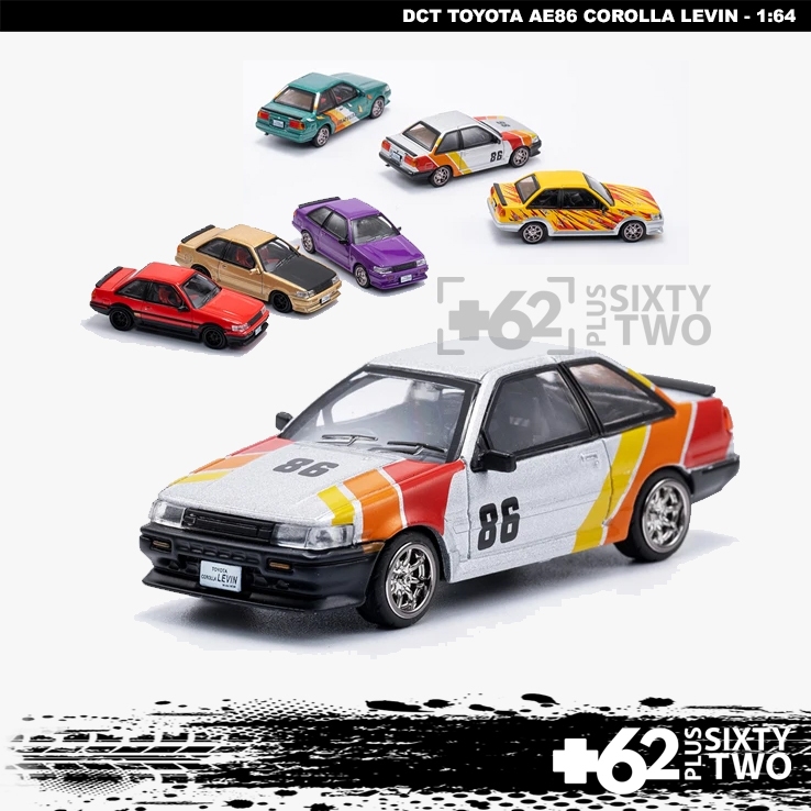 DCT Toyota AE86 Corolla Levin 1:64 mini scale diecast miniature car ...