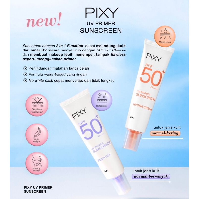 Pixy UV PRIMER SUNSCREEN SPF 50 PA++++ 30g | Shopee Singapore