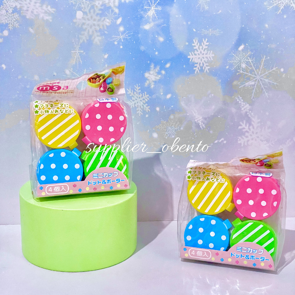 [Torune] Mini Cup Dot & Border Mini Cup Lines Sauce Cup Mayonnaise Cup ...