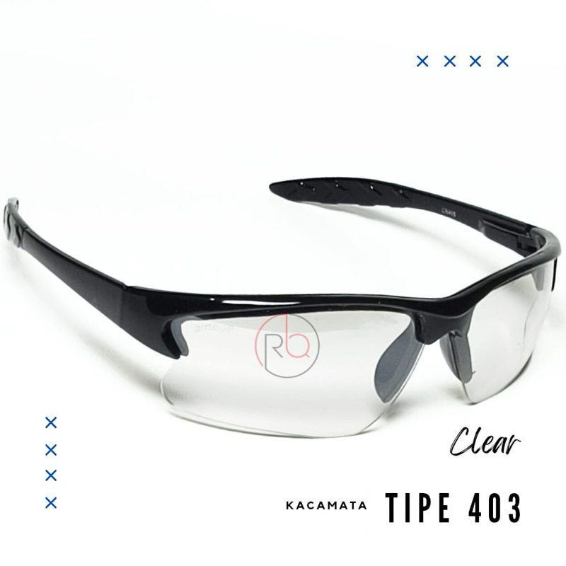 HITAM SAFETY GLASSES 403 - Black, Clear, Yellow, Rainbow, Brown, Blue ...