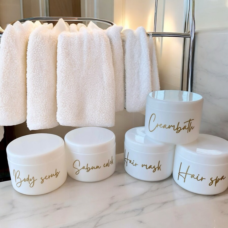 Place scrub jar 500ml. body scrub hair mask Soap Dab aesthetic refill ...