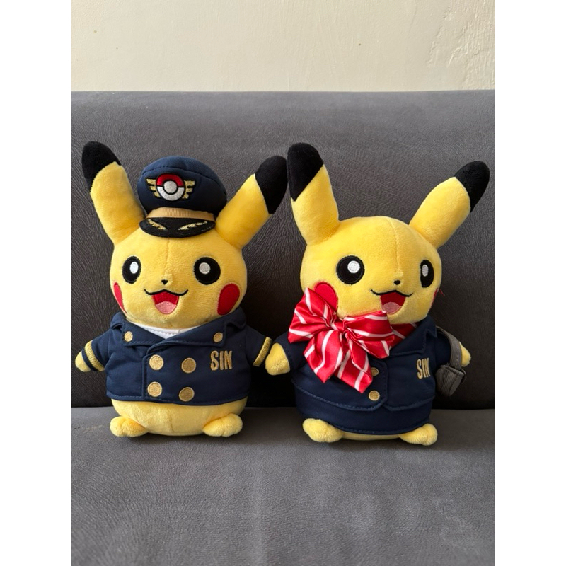 Pikachu Pilot & Stewardess Plush | Shopee Singapore