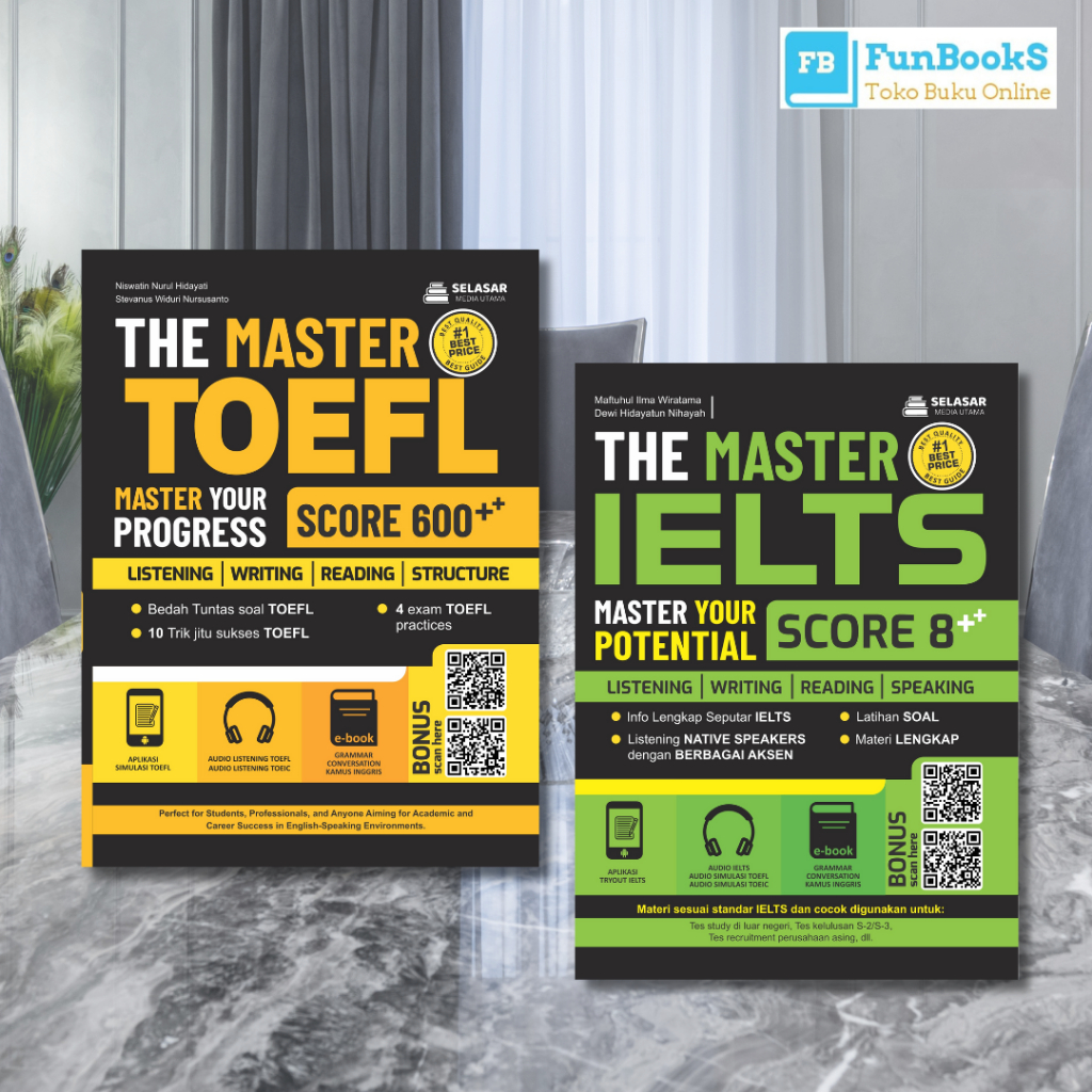 Selasar - English Book The Master TOEFL Score 600+ And IELTS Score 8 ...
