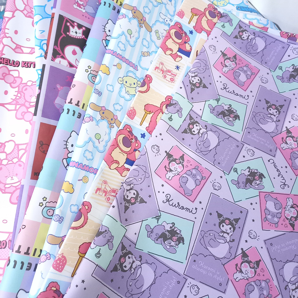 Gift Paper/Cute Gift Wrap Sanrio Edition Cinnamoroll/Kuromi/Hello Kitty ...