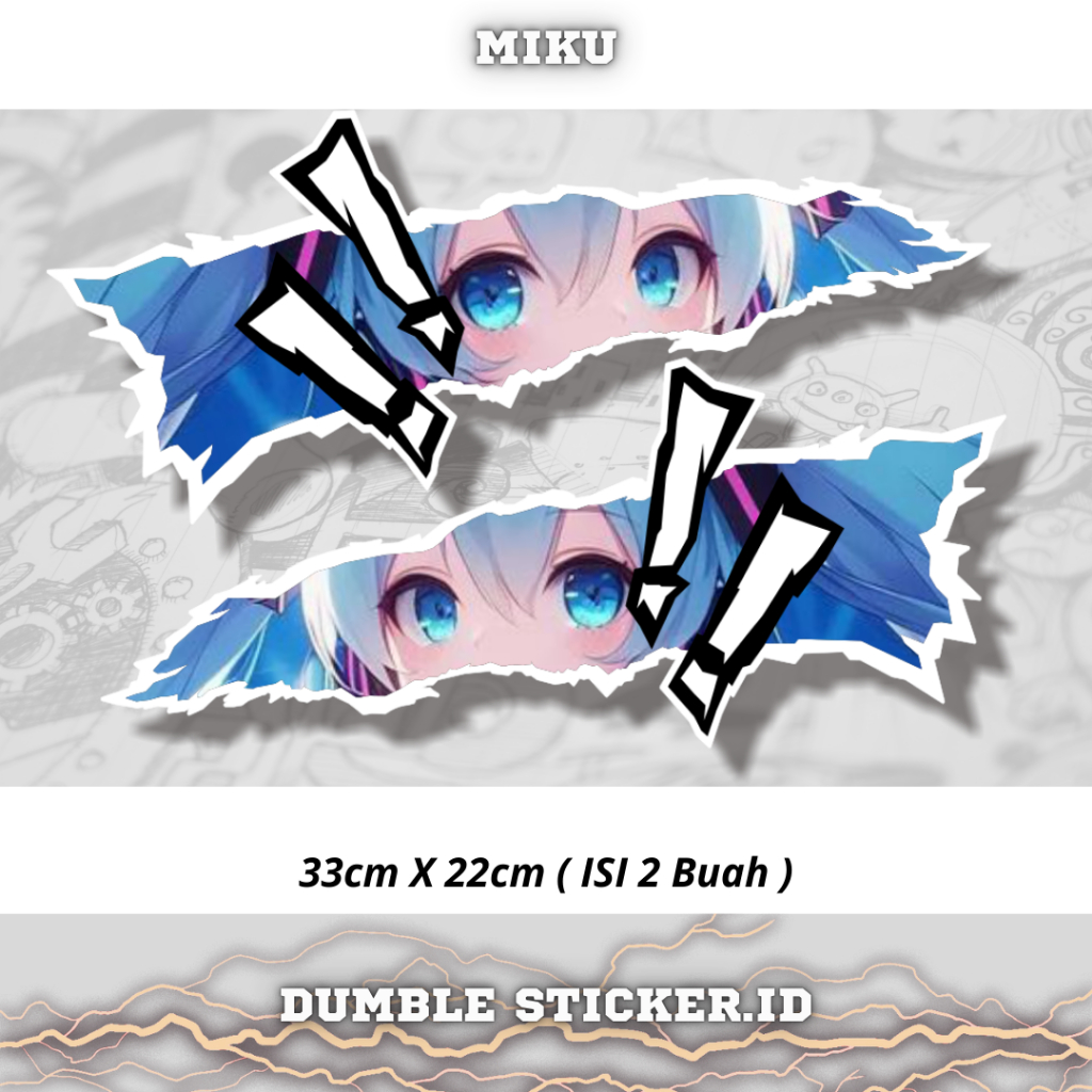 MATA Stripping Stickers for All Types of Motorcycle Print Cutting Miku ...