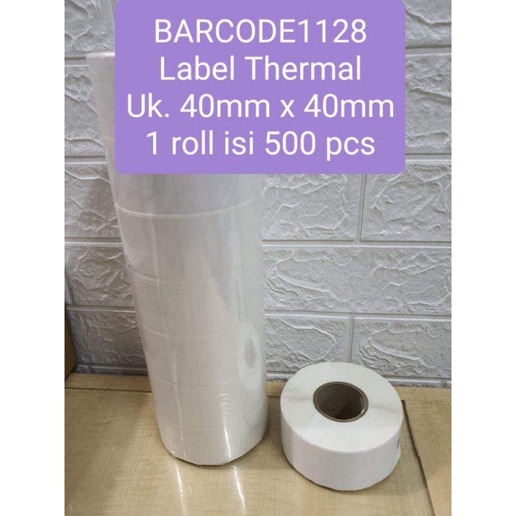 Thermal Sticker Labels 40x40mm - 40x40mm 1 roll Of 500pcs | Shopee ...