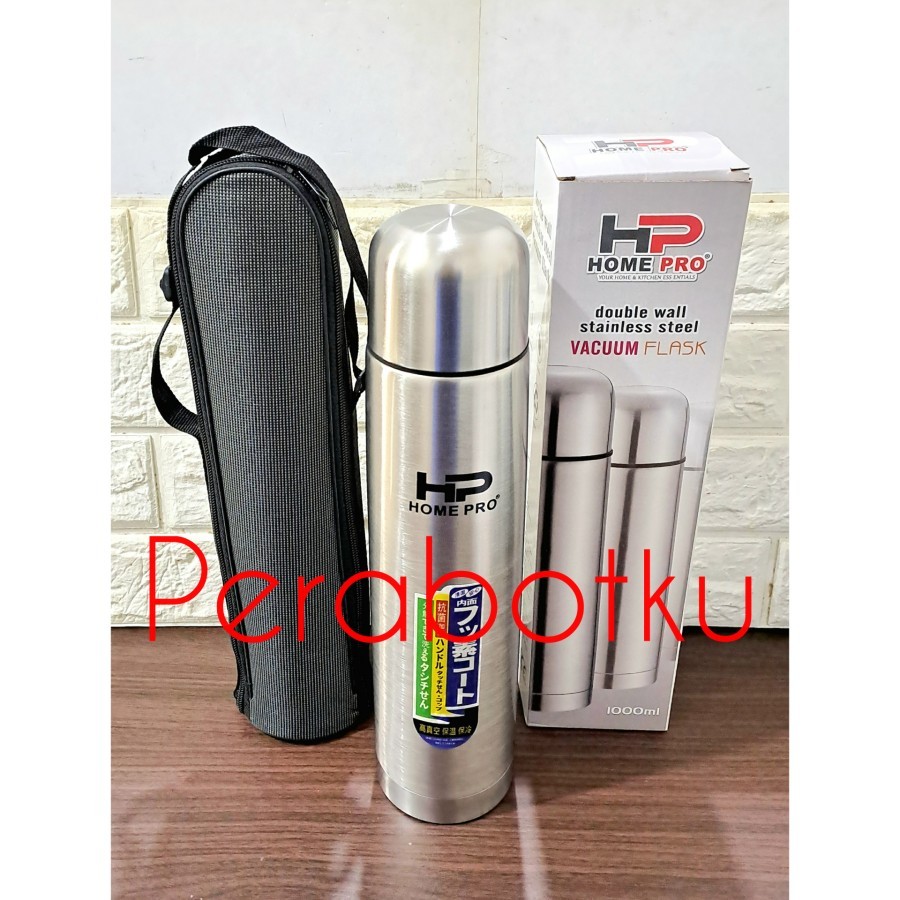TERMOS Thermos Flask+Bag 1000ml AF-123 Homepro/1 Liter Stainless Steel ...