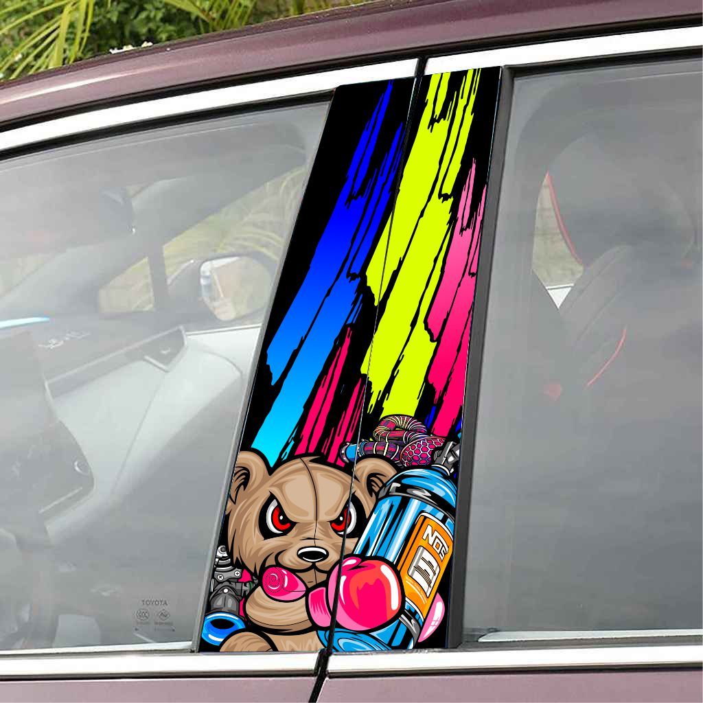 Car Window Pillar Stickers Free requests right and left car pillar ...