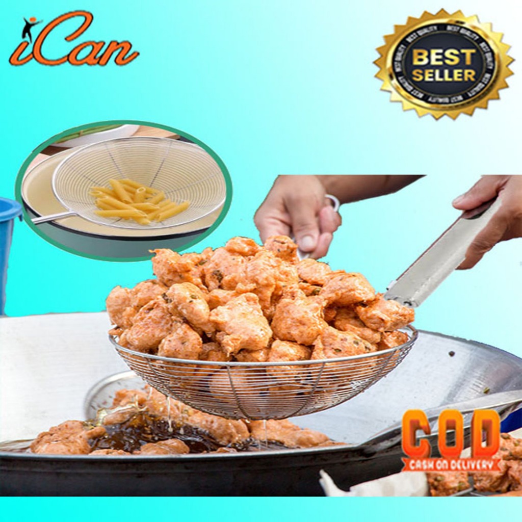 Stainless Parabolic Strainer/Frying Noodle Net Scoop/Stainless Noodle Strainer | Shopee Singapore