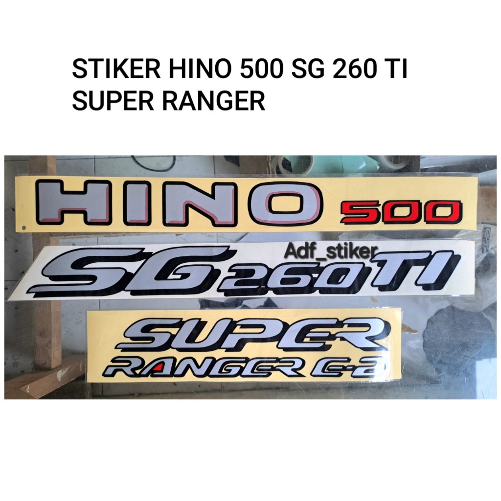 Hino 500 sg 260ti super ranger sticker/hino 500 sticker/sg 260 ti hino ...