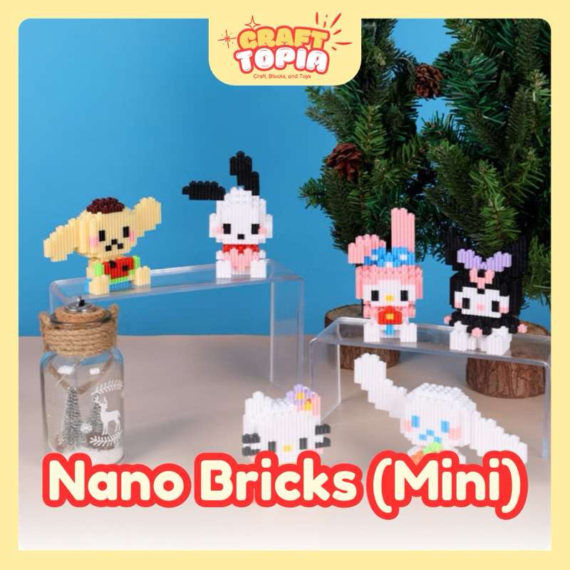 [CRAFTOPIA] Nano Bricks Blocks Mini Cinnamon, Kuromi, Lina Bell, Melody ...