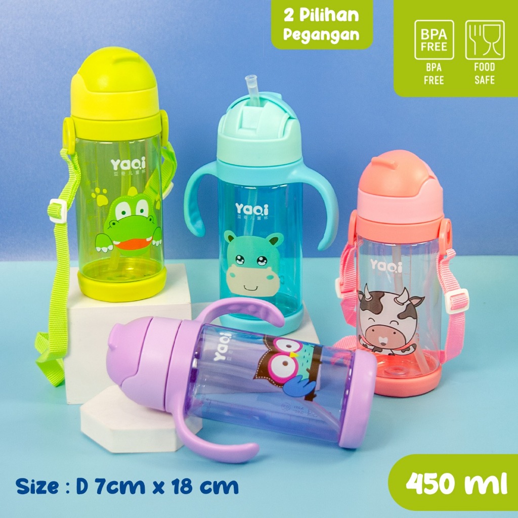YAOI waterbottles with staw/children's straw training drinking bottle ...
