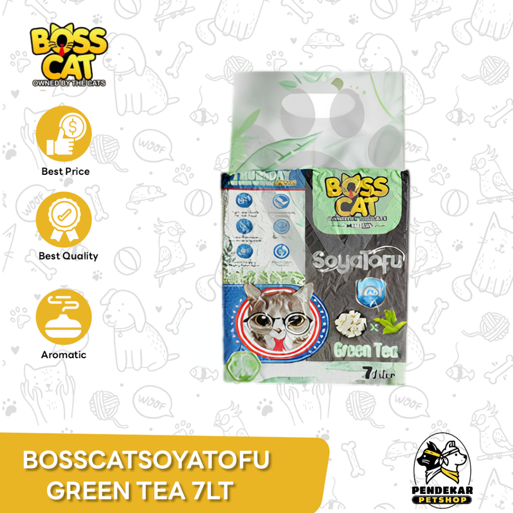 Boss Cat Tofu Soya Lump Scented Cat Litter 7 Liters | Shopee Singapore