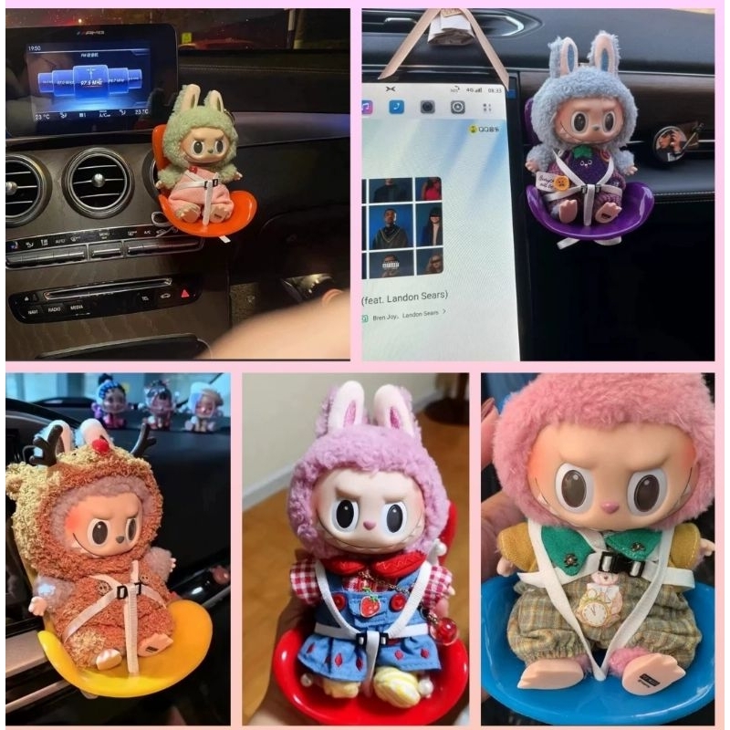 Labubu Car Seat Viral Monster Doll PopMart Labubu | Shopee Singapore