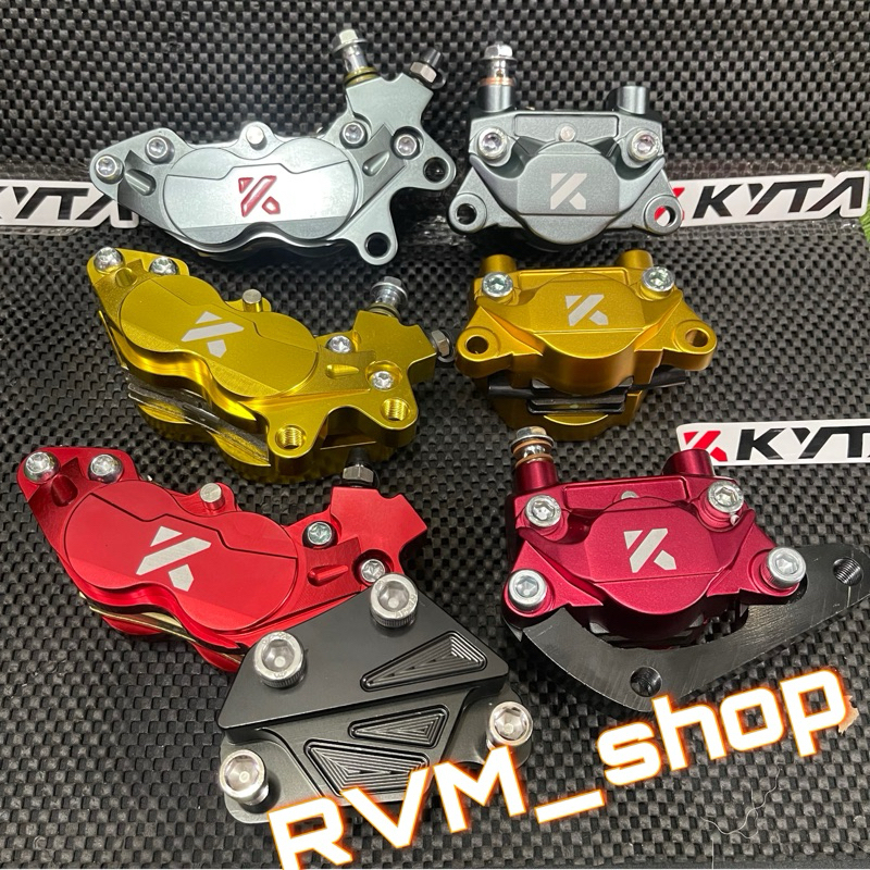 Set CALIPER XMAX 250/300 FRONT BLKNG KYTA KYTACO 4P AXIAL+FRONT BRACKET ...