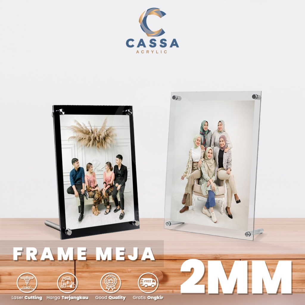 Acrylic Standing Frame / Table Menu Acrylic Poster Display Frame ...
