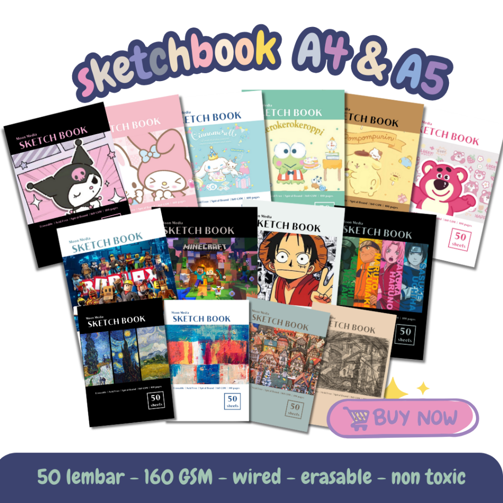 Thick 160 Gsm Sketchbook A4 Sketchbook A5 Vertical Drawing Book ...