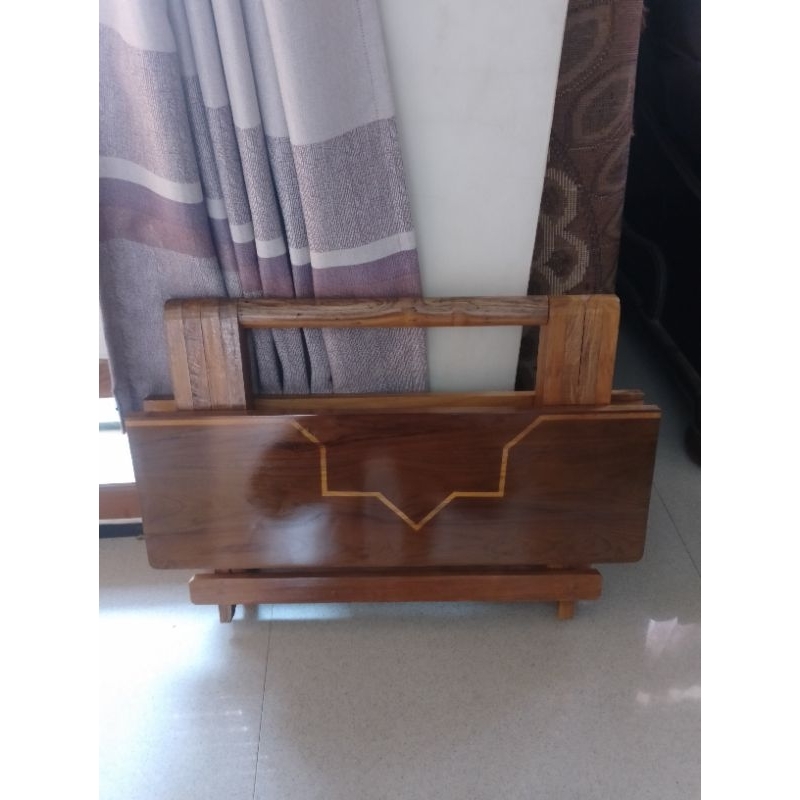KAYU Perum Teak Wood Folding Table Study Table Koran Table Size 40cm x ...