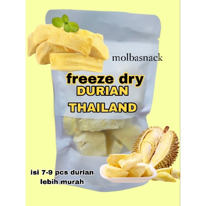 Dry durian freeze dry Big Thai durian | Shopee Singapore