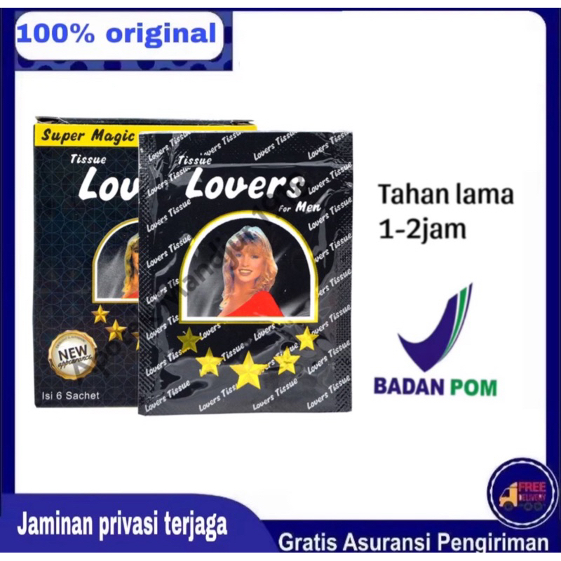 Lovers Tissue For Men Contains 6 Sachets - Men's Antiseptic Wet Wipes ...