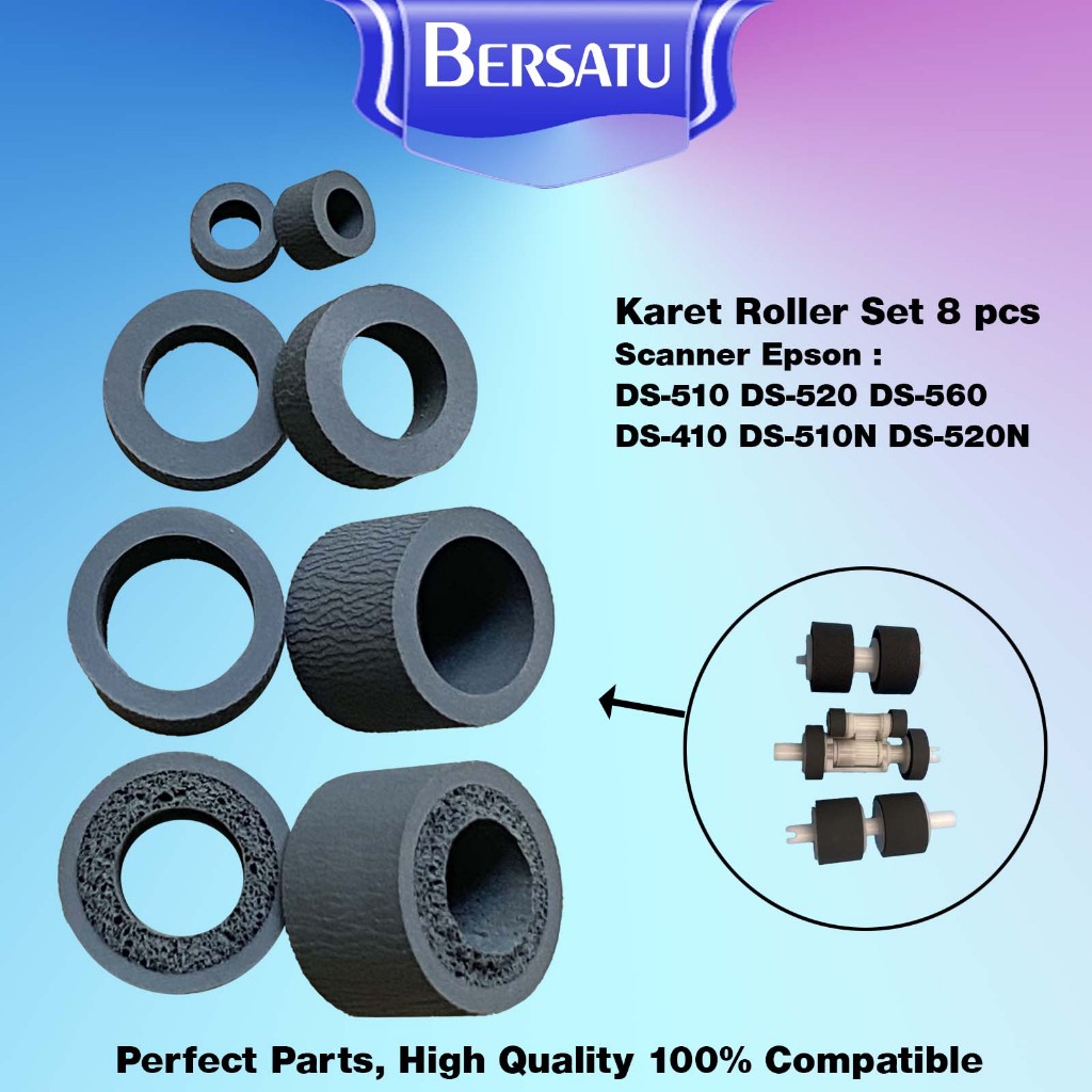 Rubber Pick Up Roller Set Compatible Pickup Roll Paper Puller Epson ...
