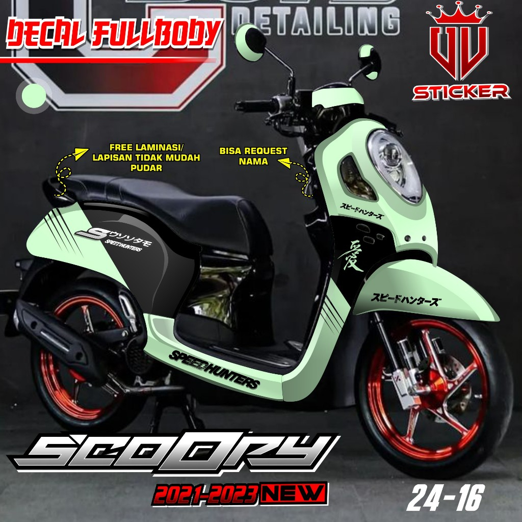 Honda Scoopy Prestige Full Body Decal Sticker 2021 2022 2023 2024 ...