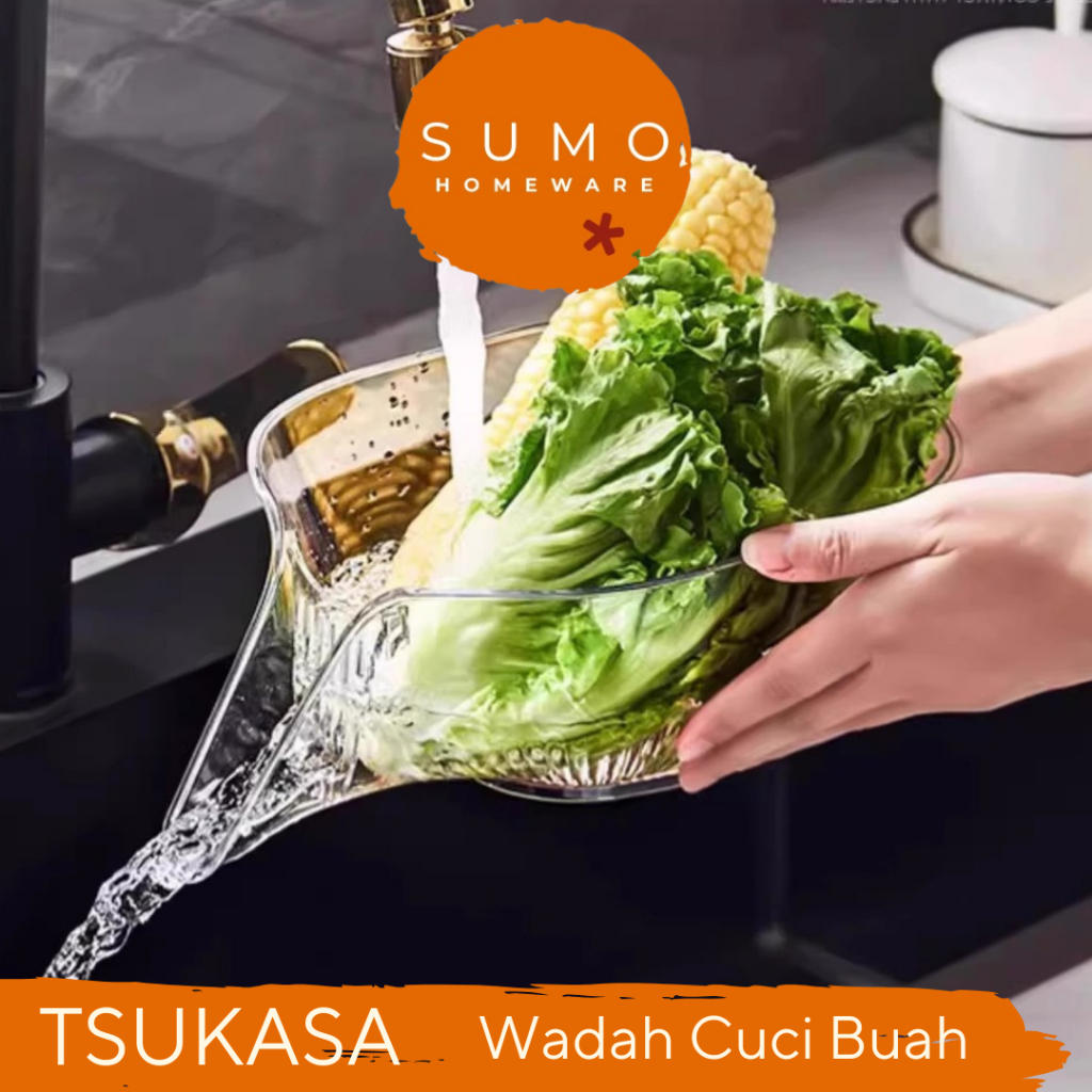 Sumo - TSUKASA Multi-Purpose Plastic Transparent Vegetable Drainer ...