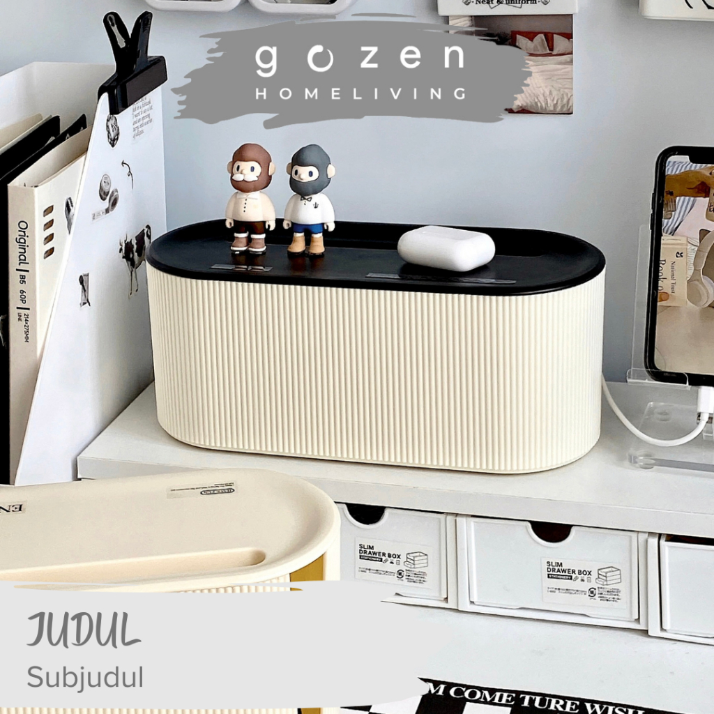 |Gozen| Gata Container Cable Organizer Socket Aesthetic Organizer USB ...