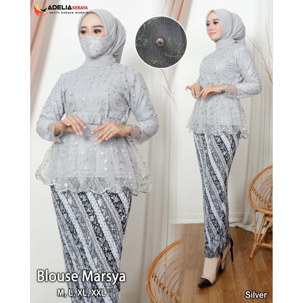 Marsya embroidered blouse kebaya suit - modern kebaya - contemporary ...