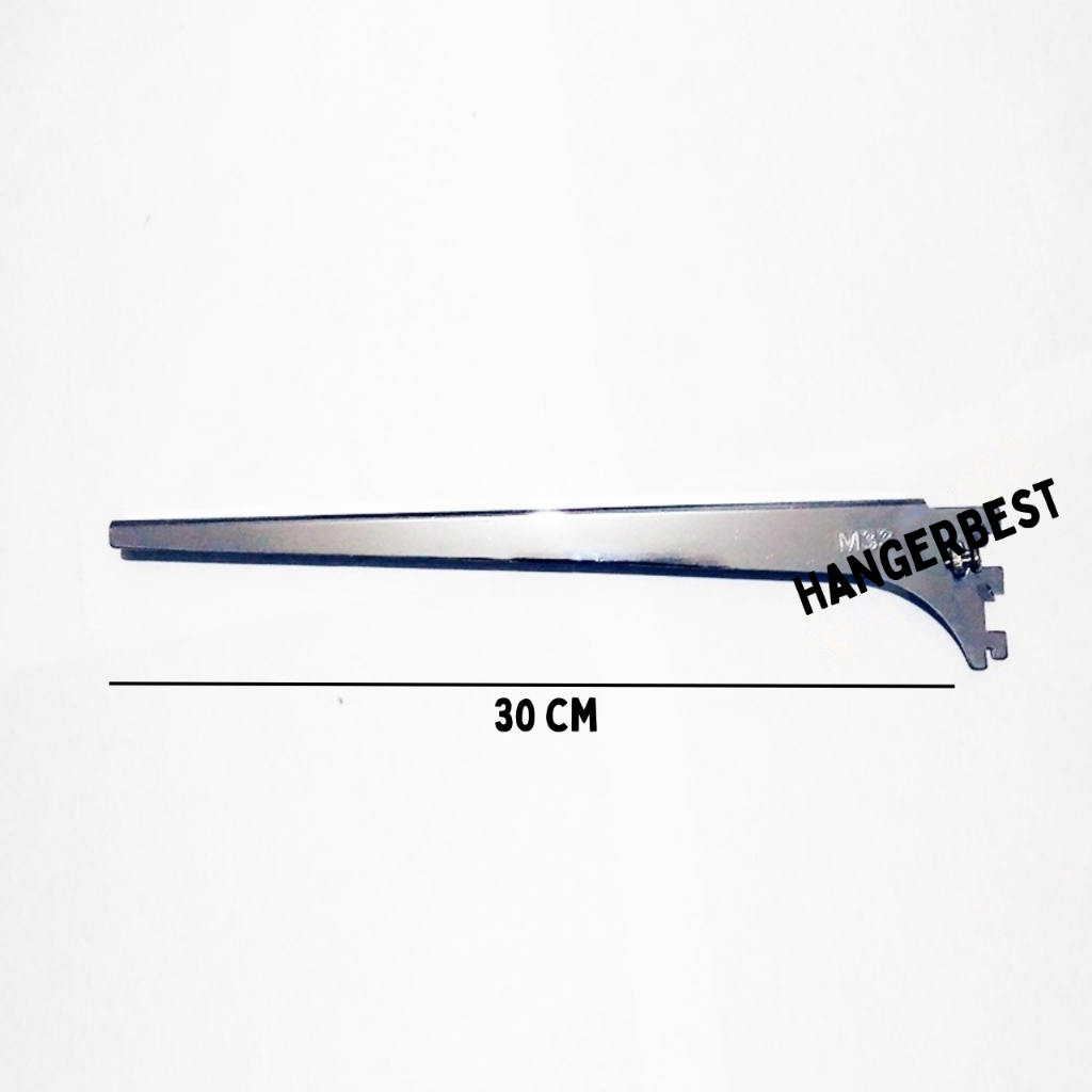 Wooden / Plywood Bracket Leaves 30 CM | Imported Chrome Display Shelf ...