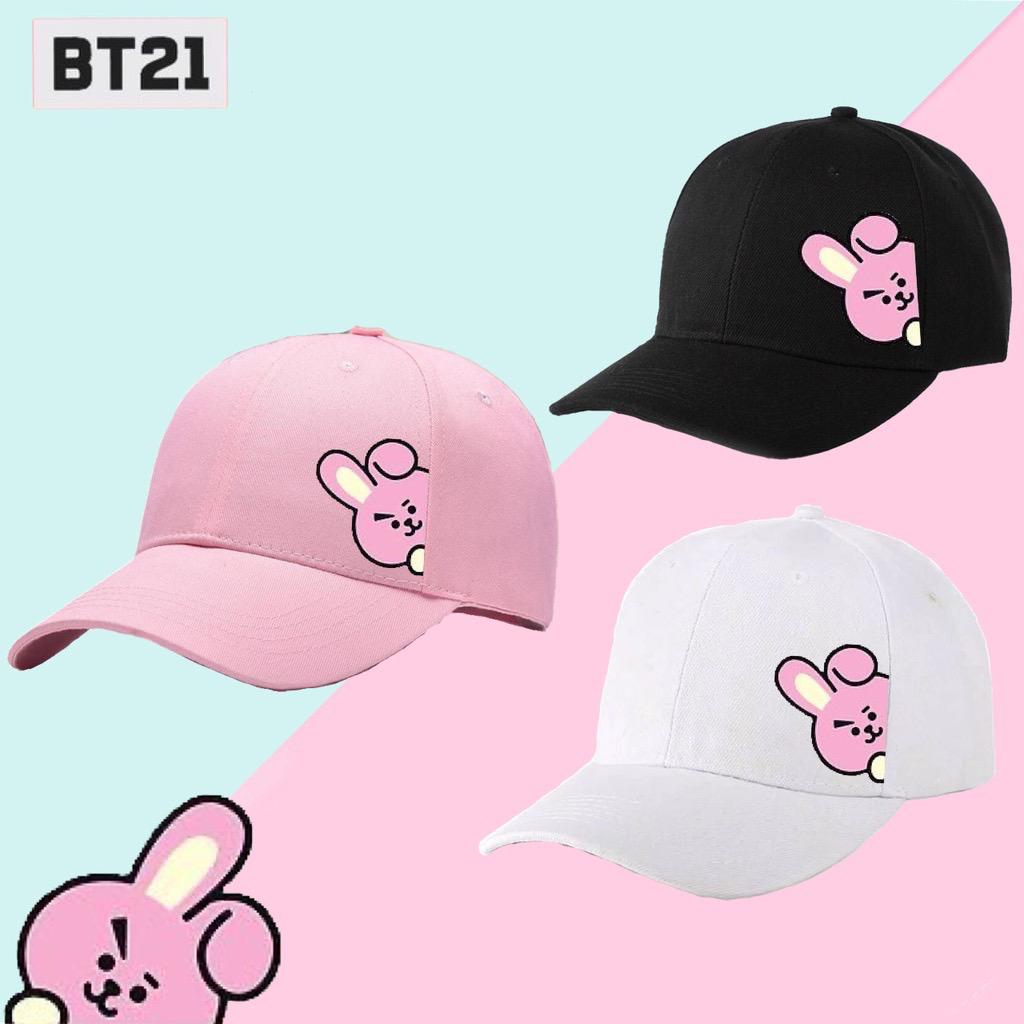 CHILDREN'S BT21 HAT AND ADULT HAT CHARACTER BASEBALL CAP SIDE LOGO ...