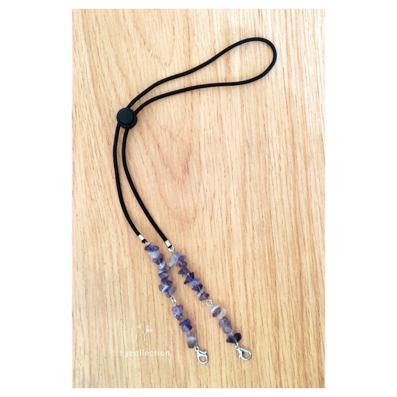 2-in-1 Natural Stone Bead Mask STRAP (can be ordered as a souvenir ...