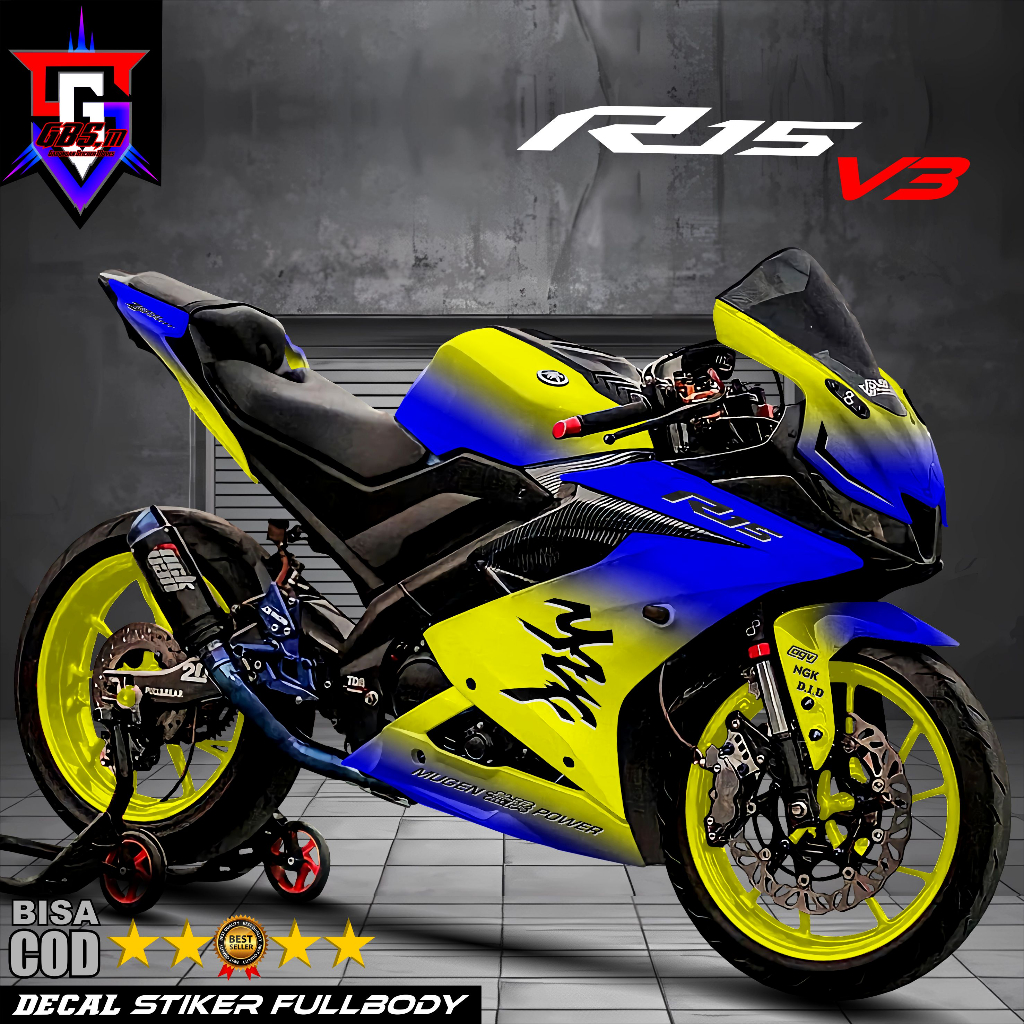 R15 V3 Motorcycle Variation Decal Chameleon Sticker R15 V3 Motorcycle ...