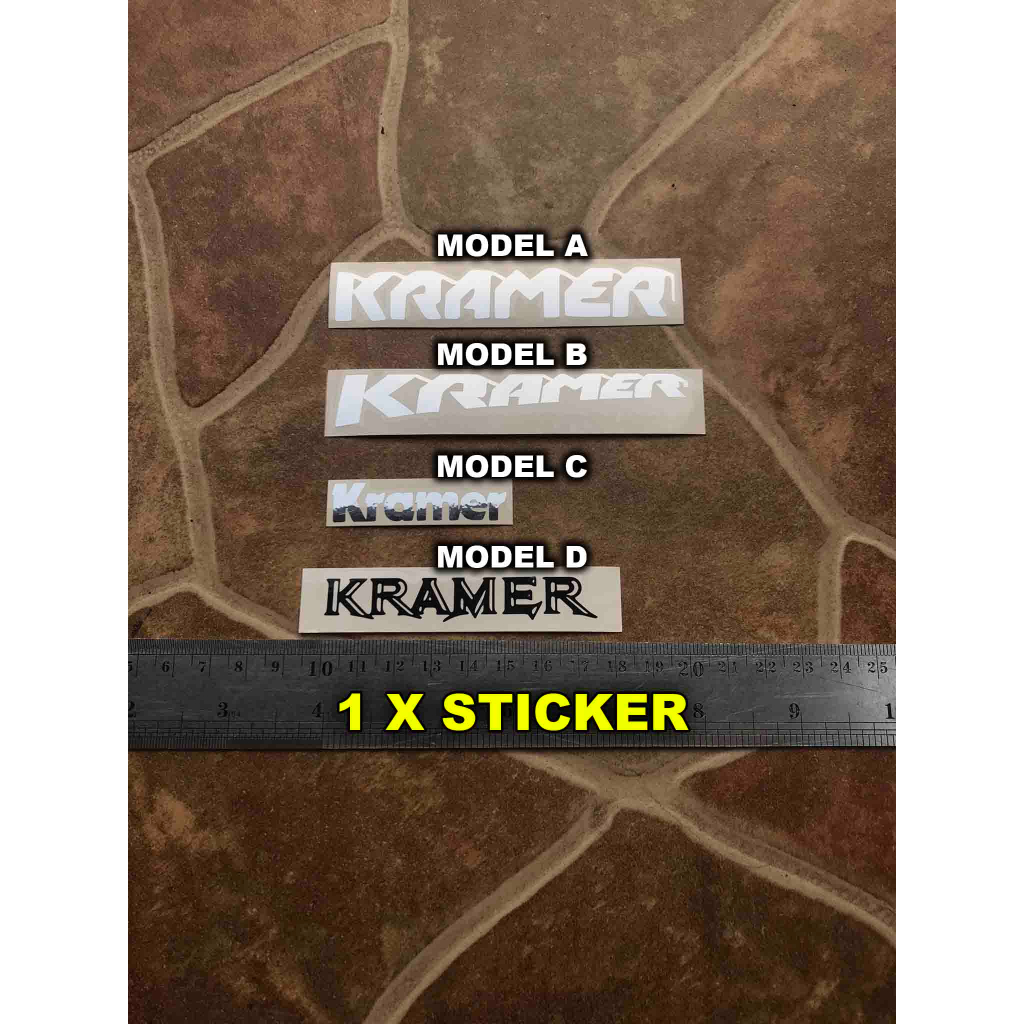 Guitar Kramer Sticker Sticker Sticker Electric Headstock Decal Acoustic ...